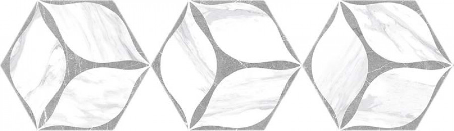 Плитка керамическая 24x20 Oset Corola HEX Grey купить в магазине Мегакерамик 267622