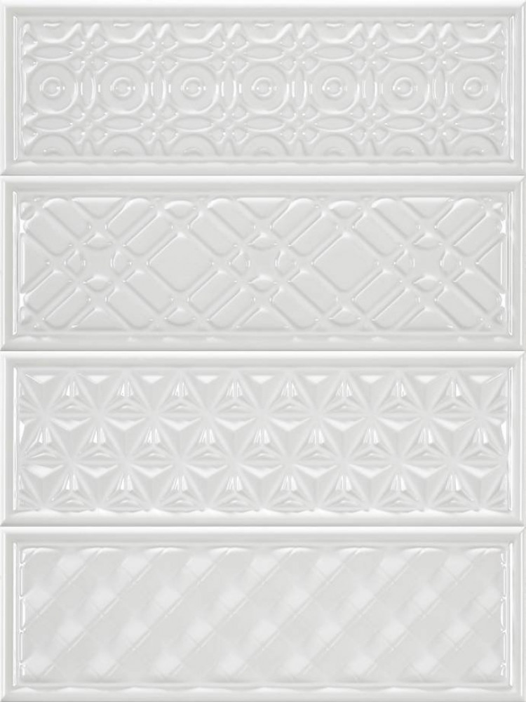 Плитка керамическая Heralgi декор 30x10 Dec Geometry Blanco Garden ...